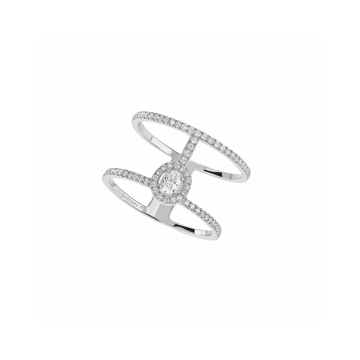 Messika Glam'azone 2 Rows Pave Diamond Ring